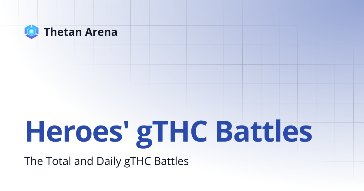 Heroes' gTHC Battles | Thetan Arena